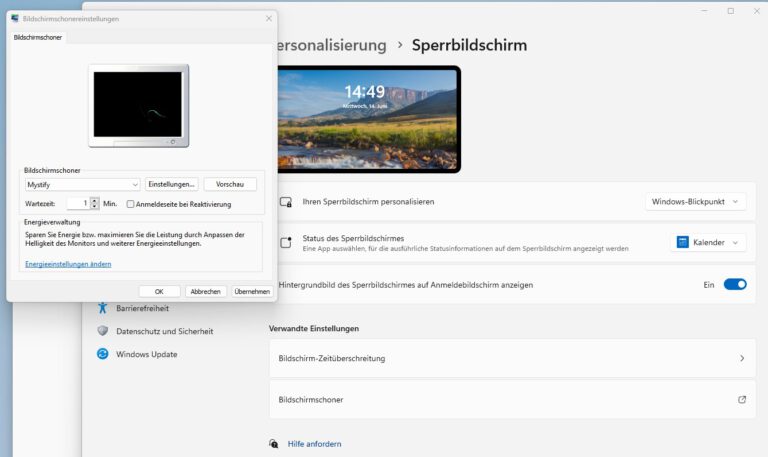 Windows 10 oder 11: Bildschirmschoner aktivieren - So geht's - Computer Blog