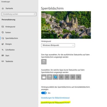 Windows 10 oder 11: Bildschirmschoner aktivieren - So geht's - Computer ...