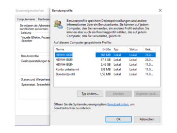 Windows 10: Benutzerprofil sicher löschen - Computer Blog