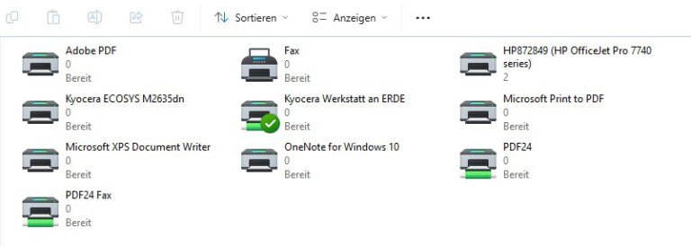 Klassische Drucker und die Geräteansicht in Windows 11 - Computer Blog