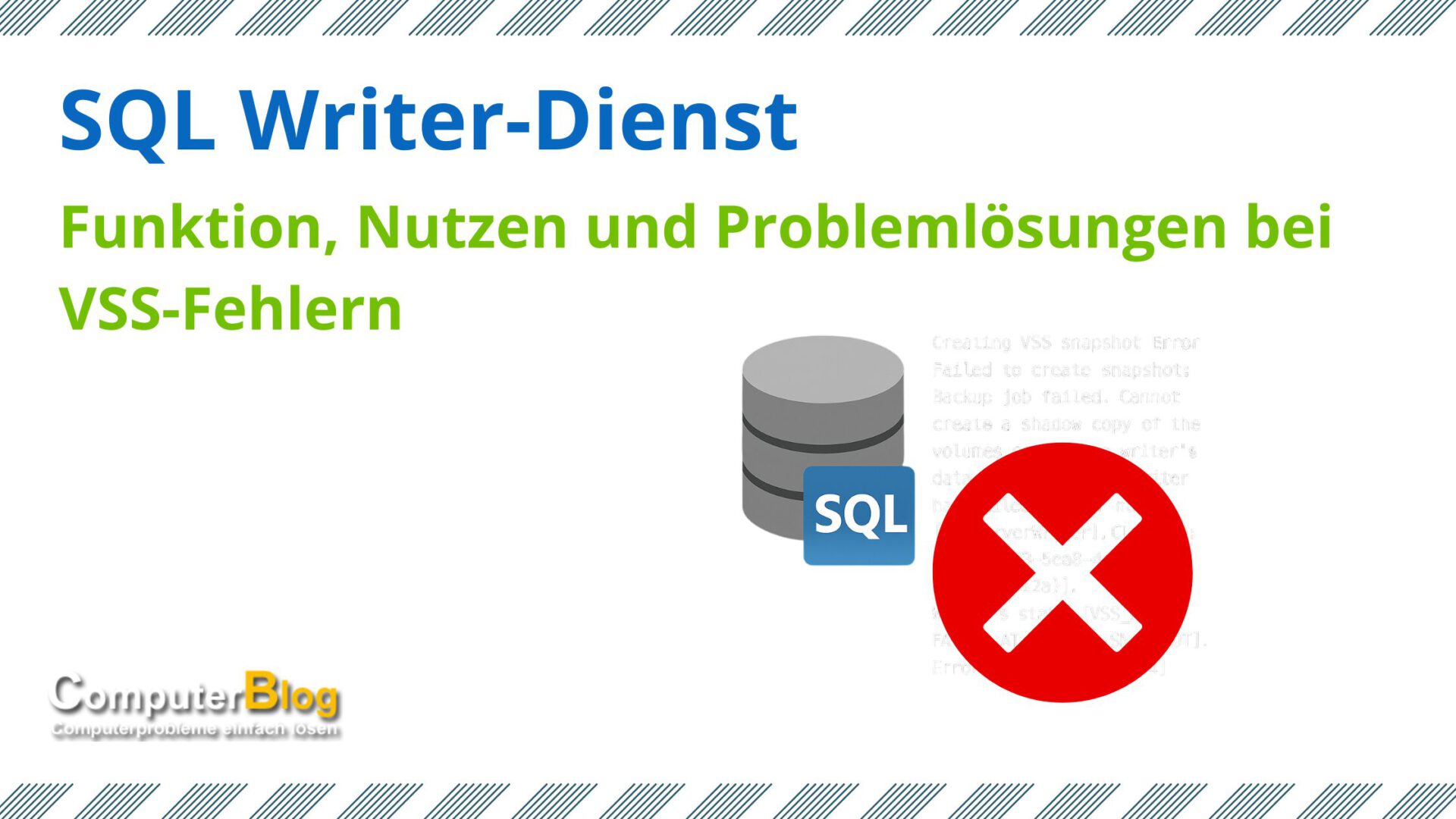 SQL Writer-Dienst - Computer Blog