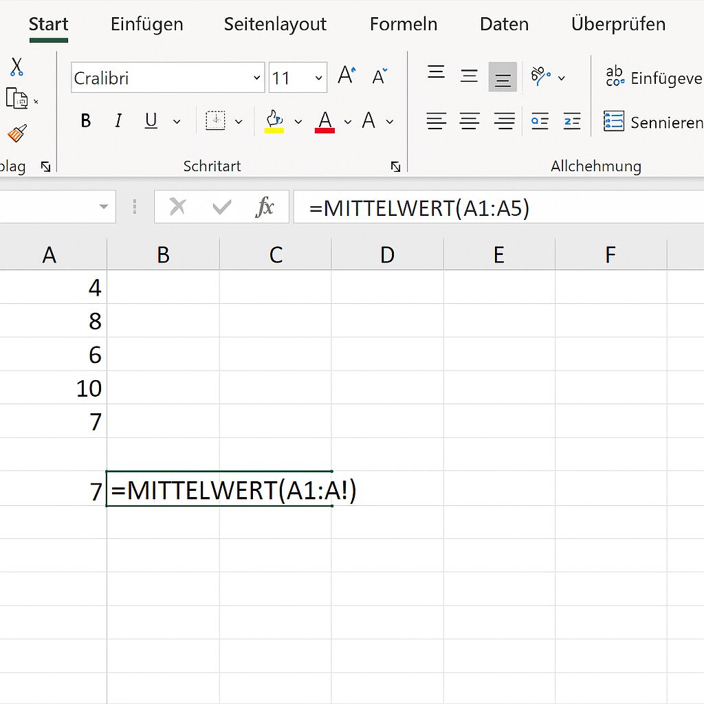 Excel Mittelwert berechnen - Computer Blog